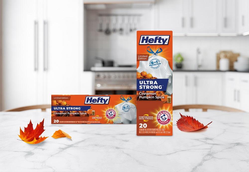 Limited Edition Hefty® Cinnamon Pumpkin Spice Ultra Strong™ Trash Bags ...